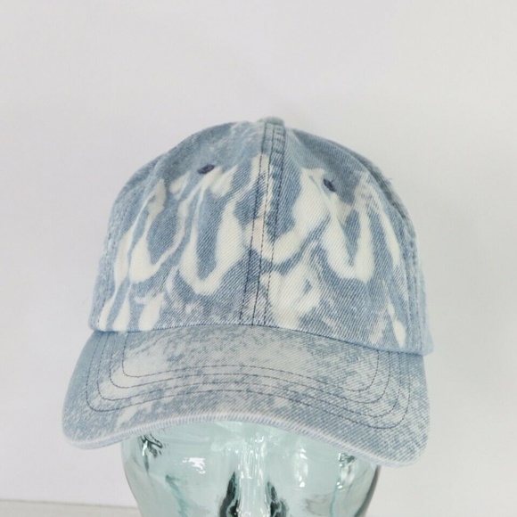 Vintage | Accessories | Vintage Acid Wash Flame Print Denim Dad Hat Cap ...